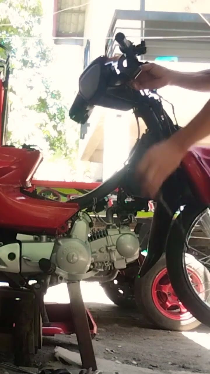 #assemble accessories#after repaint#honda dream excess#Red#original ...
