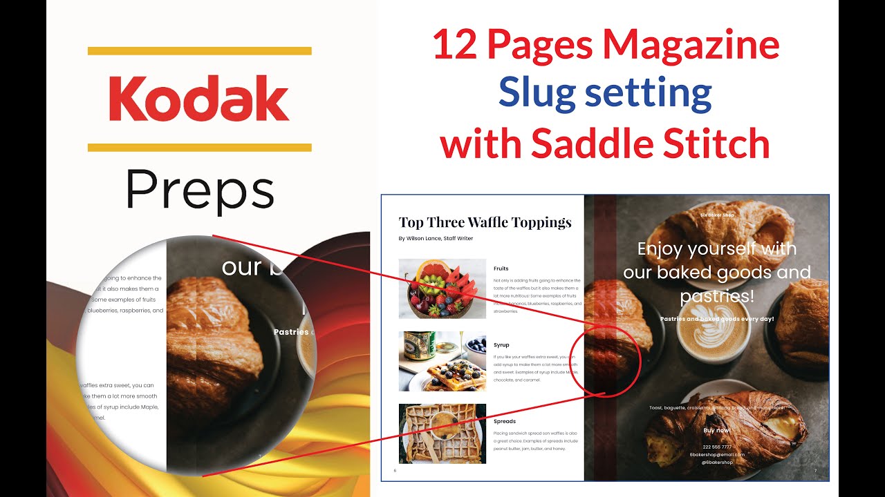 24 (12 Pages) Magazine Slug setting with Saddle Stitch | Ai - YouTube