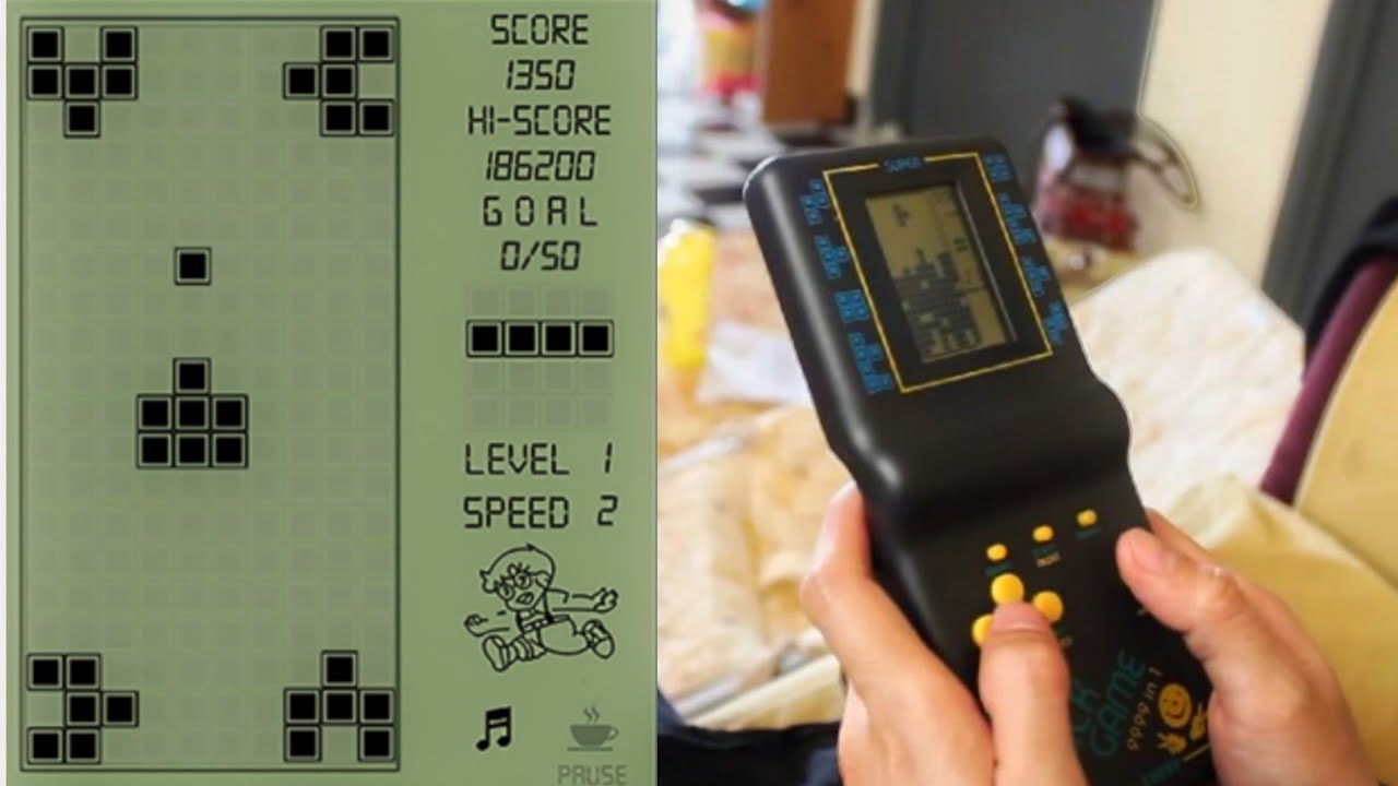 Brick game gameplay 9999 in 1 | Old 90's game | Tank classic level 3 ...