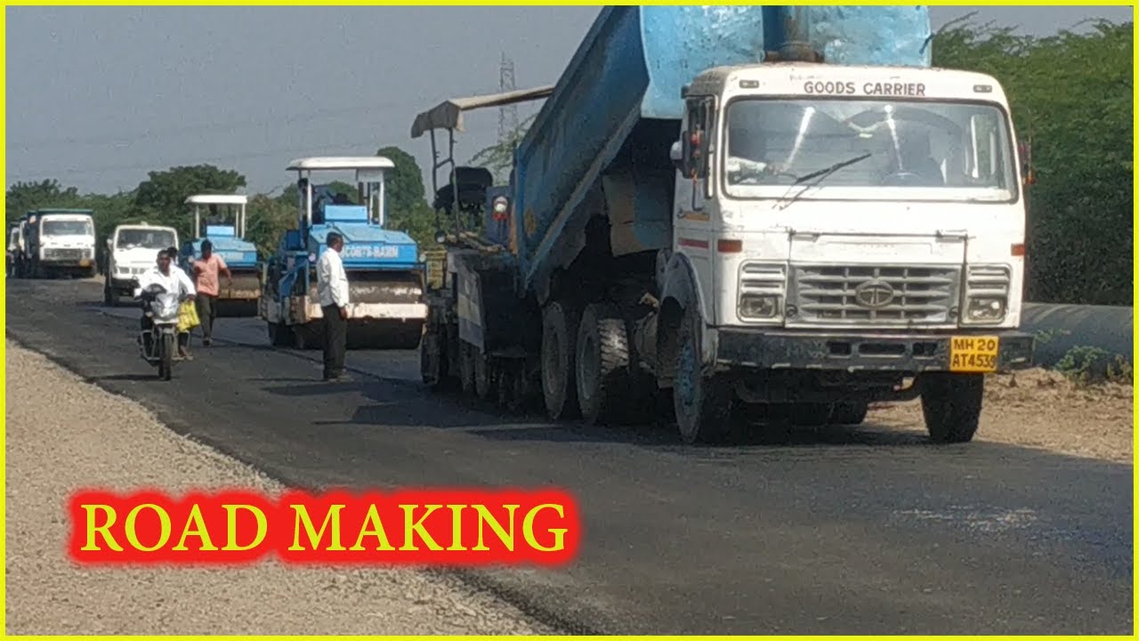 Road making - YouTube