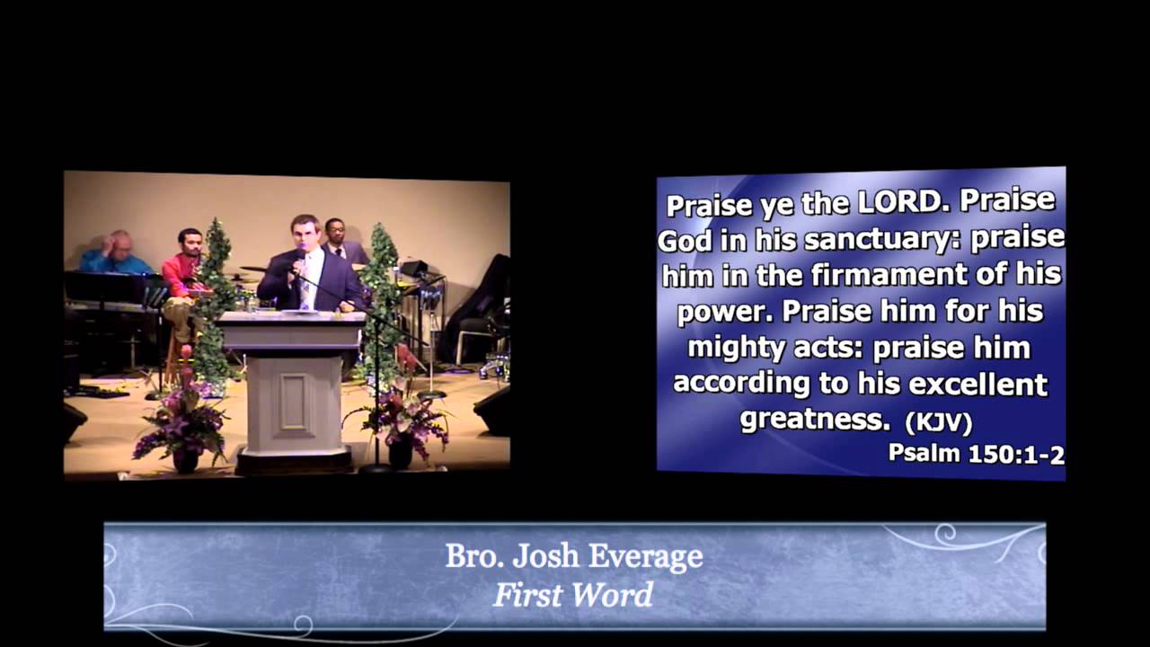 Bro. Josh Everage 5 Spot 5-25-14 P.M. - YouTube