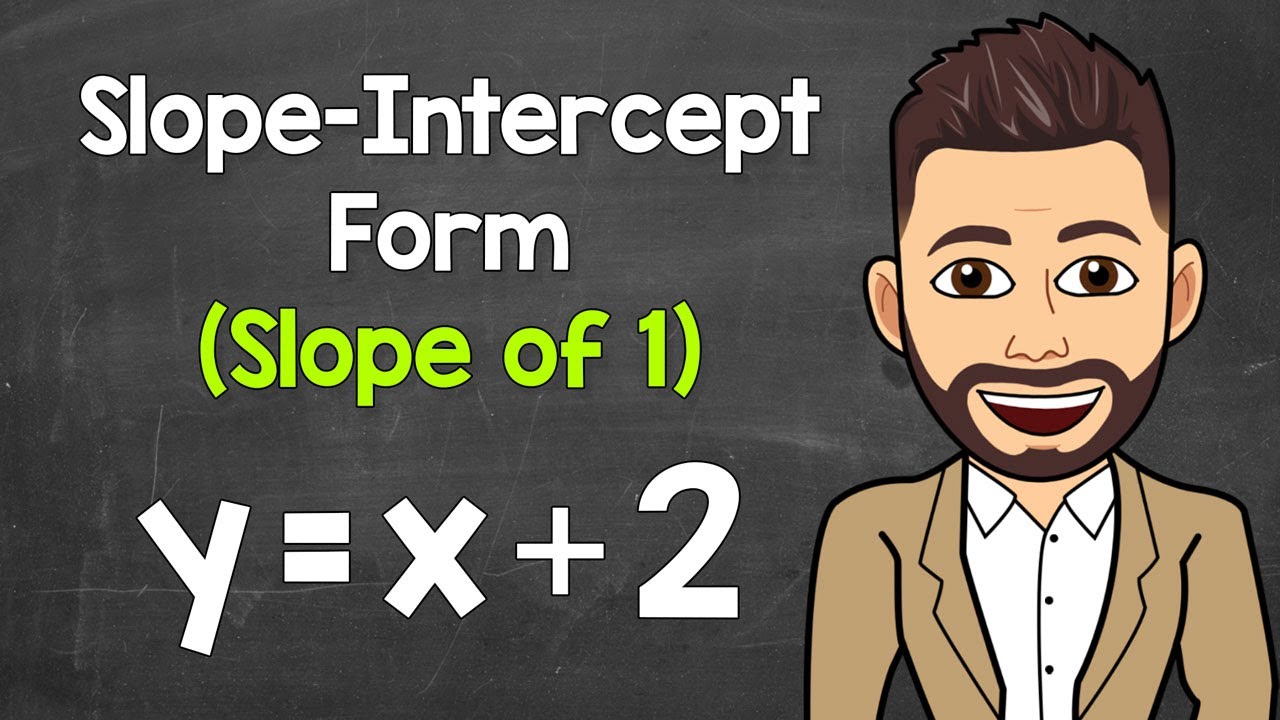 Graph a Line in Slope-Intercept Form (Slope of 1) | Math with Mr. J ...