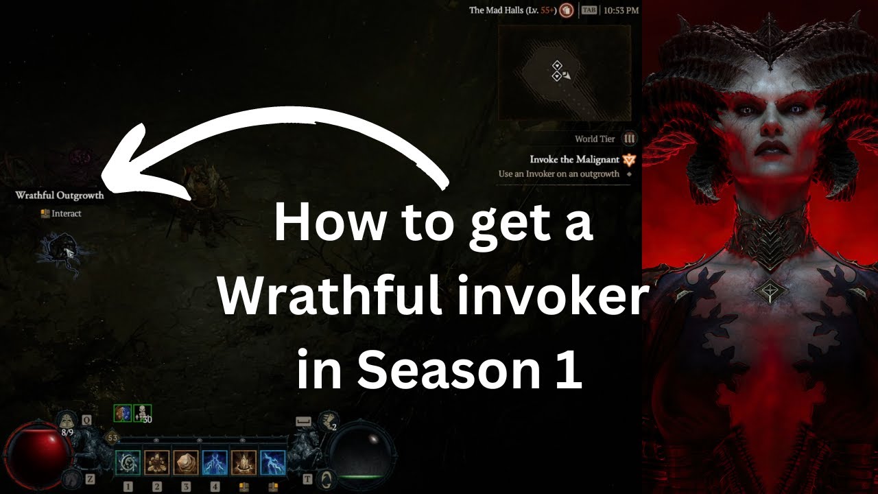 How to get a Wrathful Malignant Invoker in Diablo 4 Season 1 - YouTube