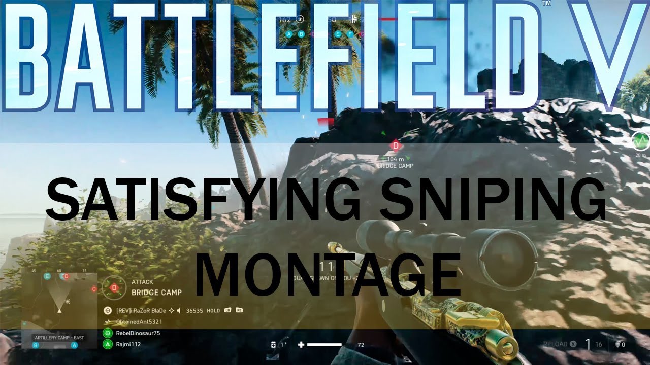 Battlefield 5 Recon Montage | Satisfying Sniping | Xbox One X - YouTube