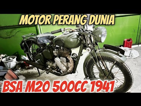 Dijual BSA M20 500cc 1941 Army | Motor Perang Dunia - YouTube