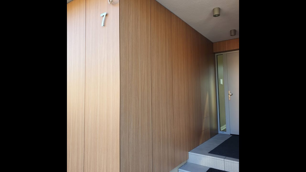 Odvetraná fasáda Fundermax Sliač a Dekor Enigma - YouTube