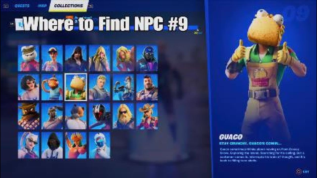 Where to Find Fortnite NPC #9 Guaco - Greasy Grove - Chapter 3 Season 4 ...