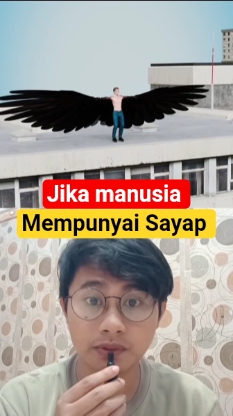 Jika Manusia punya Sayap 😱 #facts #funny #science - YouTube
