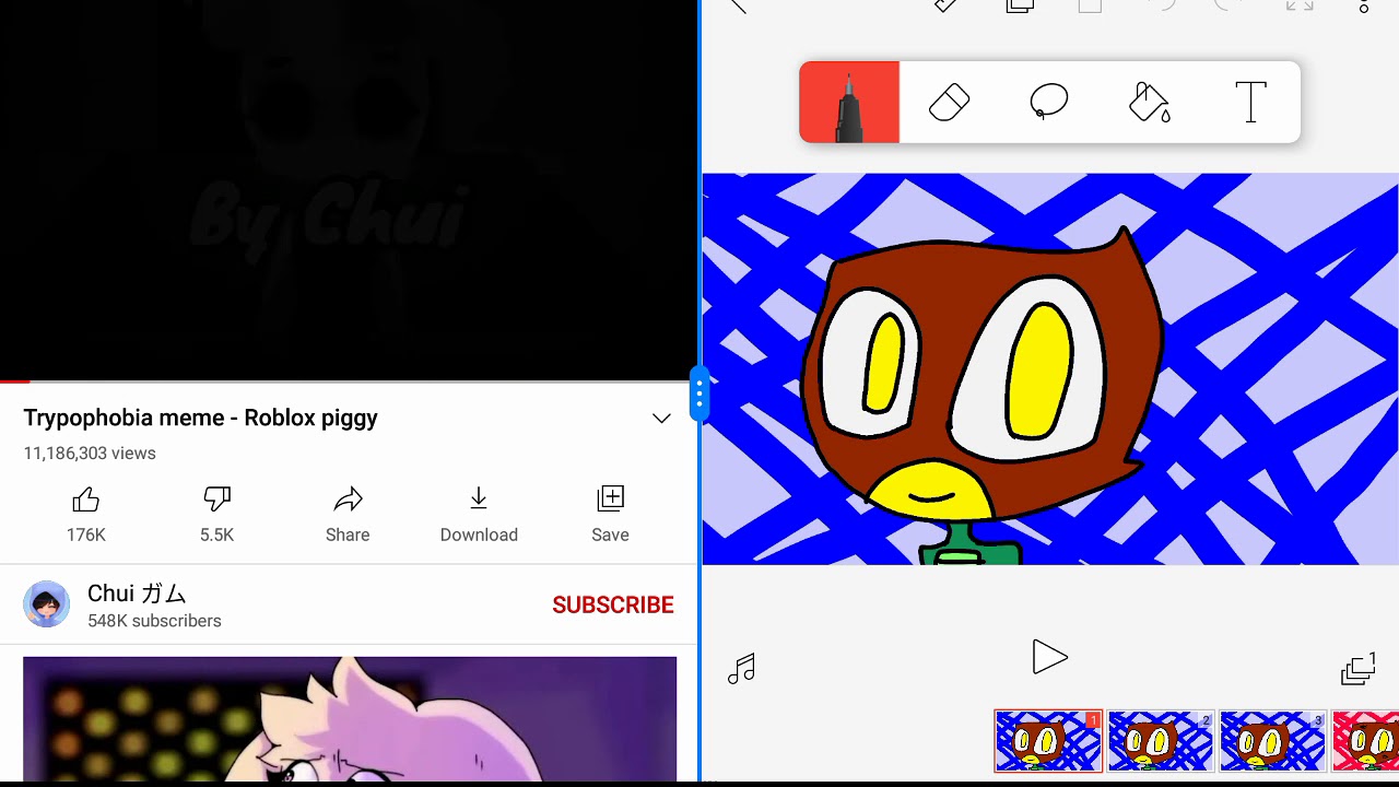 Trypophobia meme unikitty by flipaclip / horror - YouTube