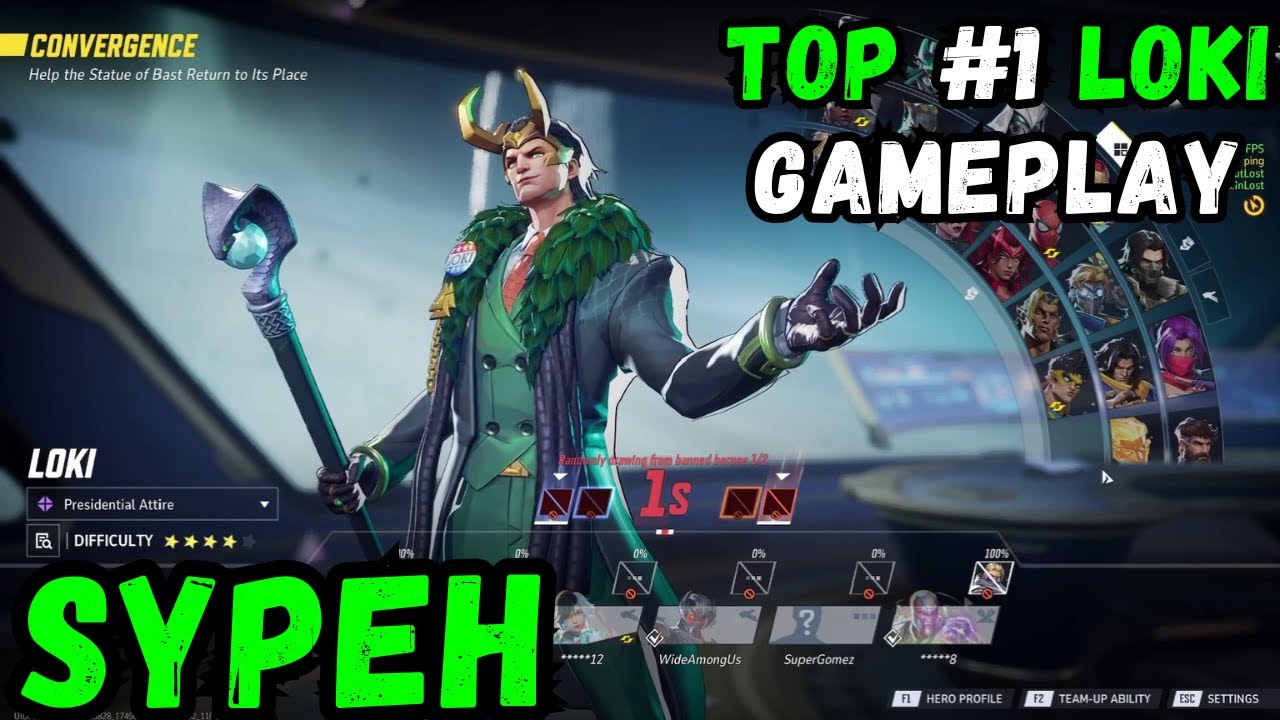 SYPEH + SUREFOUR + SUPERGOMEZ - INSANE LOKI GAMEPLAY - MARVEL RIVALS ...