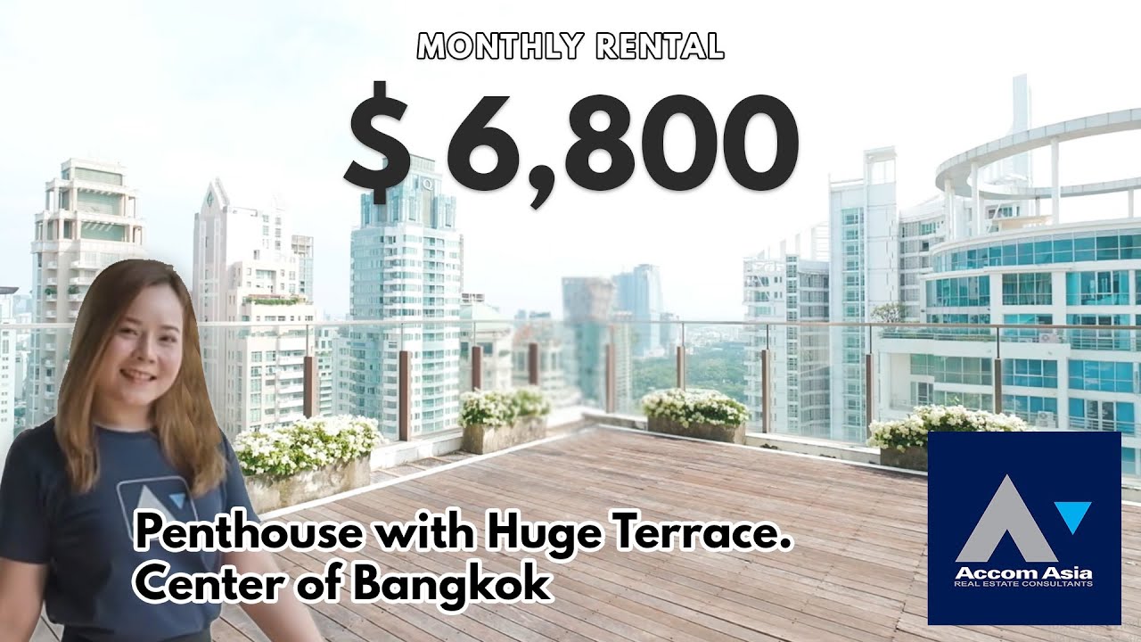 TOURING PENTHOUSE WITH HUGE TERRACE AT PLOENCHIT BANGKOK 2023 - YouTube