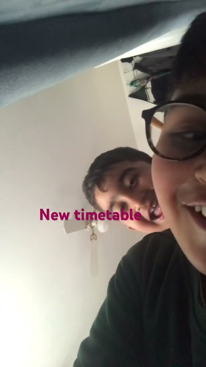 New timetable - YouTube