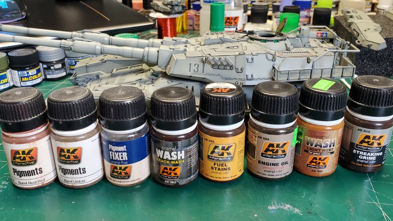 Bandai Gundam M61A5 Main Battle Tank project part 9, weathering! - YouTube