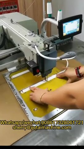 Computerized pattern sewing machine - YouTube