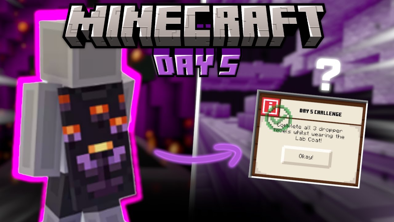 Minecraft Eye Blossom Cape - Day 5 Challenge 💜 - YouTube