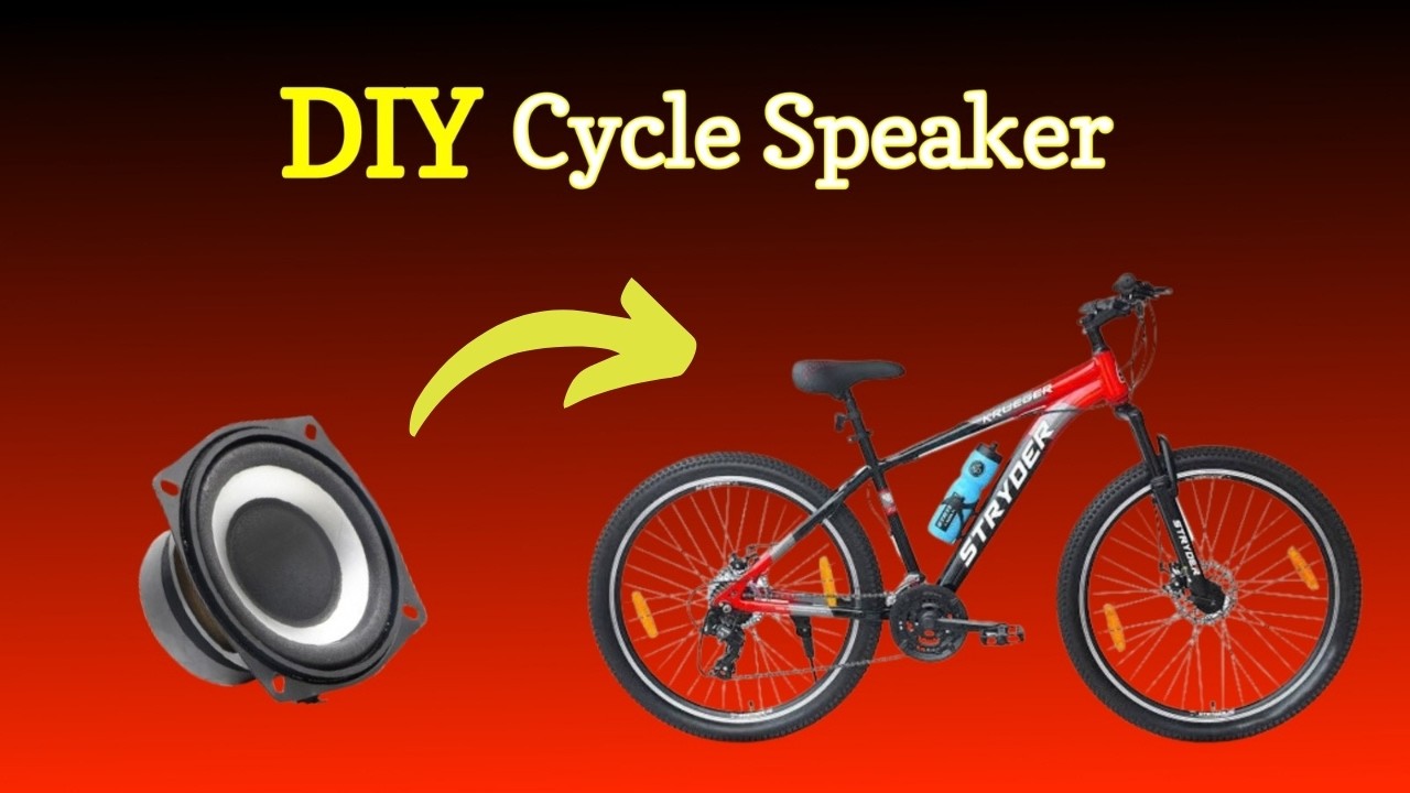 Diy cycle speaker Modification at Home - YouTube