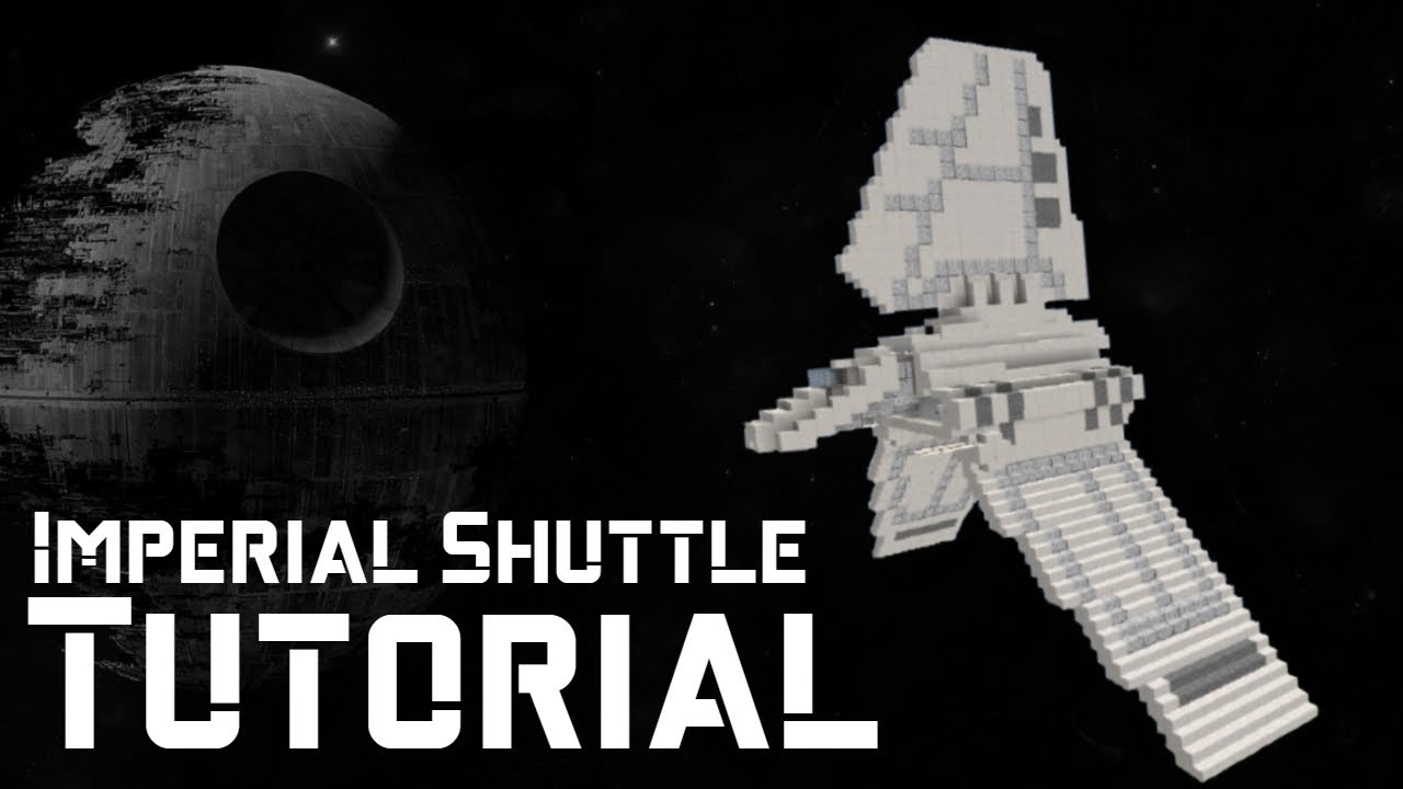 Minecraft Lambda-class T-4a Imperial Shuttle Tutorial (Flying Version) [Star Wars] - YouTube