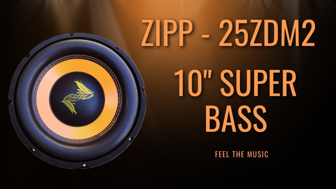 Zipp 10 Inch SubWoofer | 25ZDM2 | Unboxing | Paper Cone Foam Edge ...