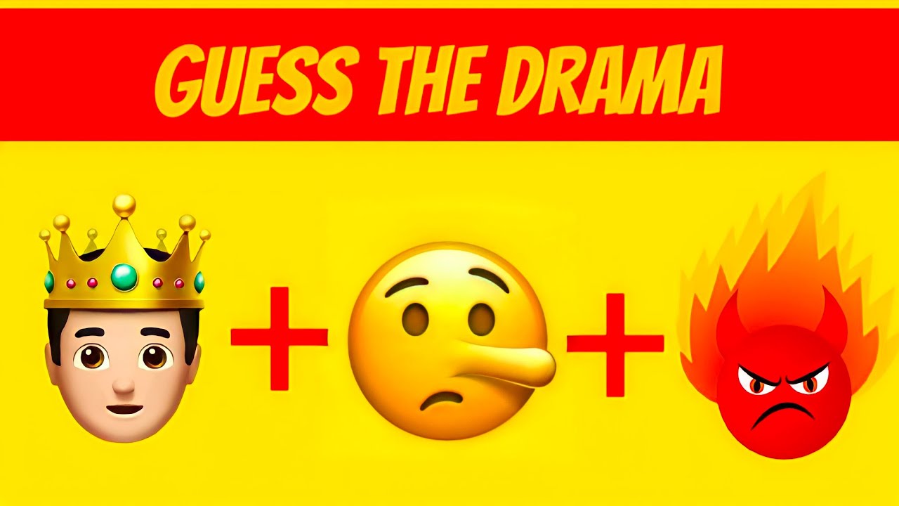 Guess the drama by emoji challenge | Part 2 | Thinking brain - YouTube