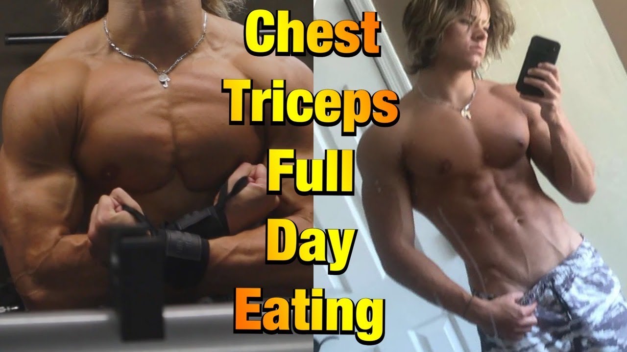 Lean Bulk Series #2 - Road To Aesthetics | Chest & Triceps | FULL DAY ...
