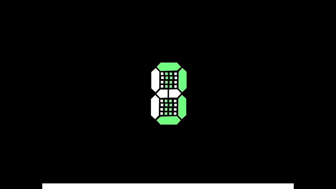 40 segment display - YouTube