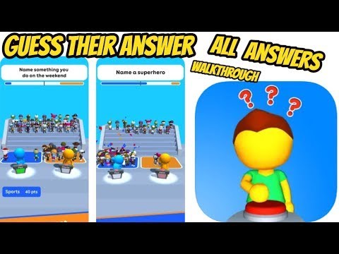 Guess Their Answer Game Gameplay Walkthrough All Levels All Answers and ...