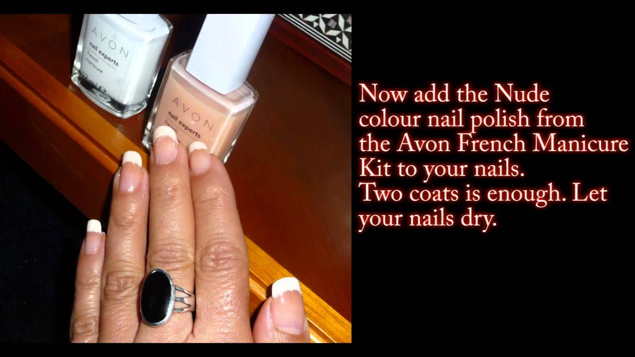 DIY Avon French Manicure Kit & Sparkle - YouTube