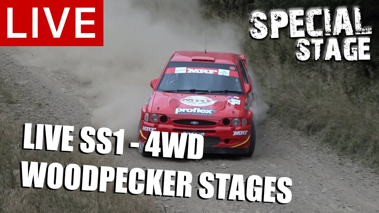 LIVE! Woodpecker Stages Rally 2023 - Stage 1 - 4WD - YouTube