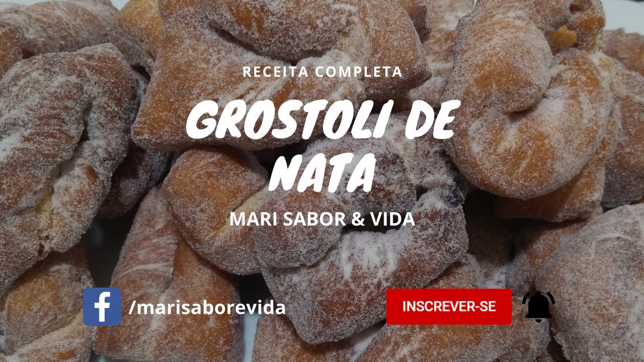 Receita Grostoli de Nata - Mari Sabor & Vida - YouTube