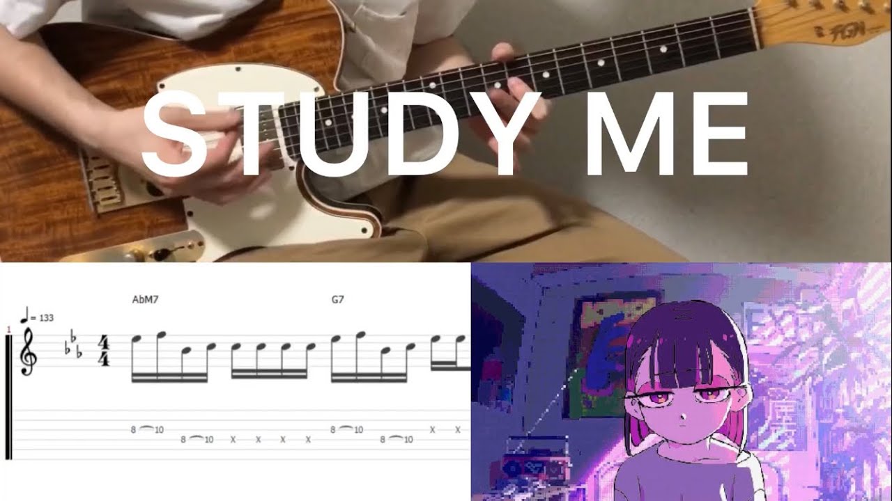 ZUTOMAYO - STUDY ME (guitar cover with tabs & chords) - YouTube