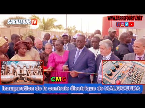 Mbour : L' inauguration de la Centrale électrique de Malicounda par le ...