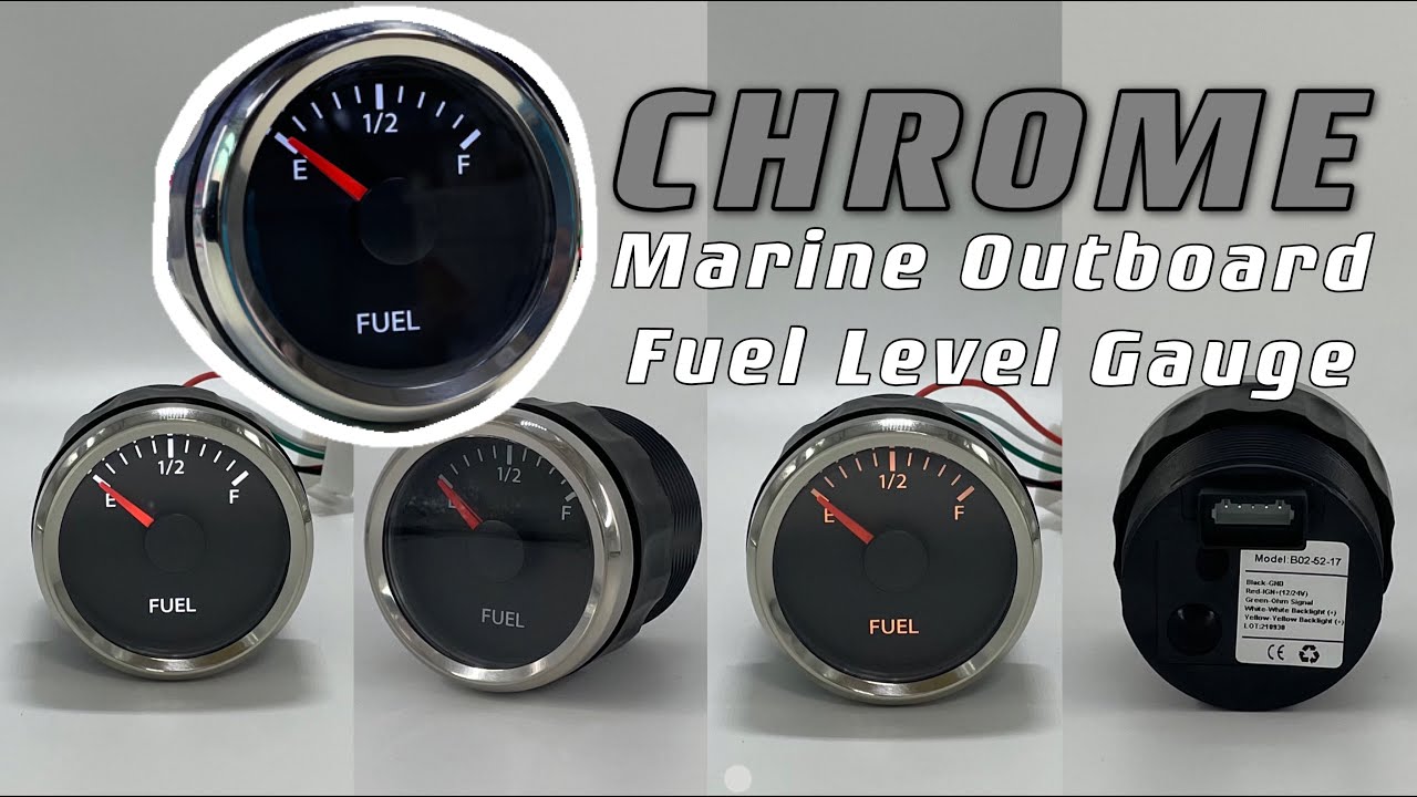 CHROME marine outboard gauge Fuel Level Gauge │Wi-Fi Smart Gauge Easy ...