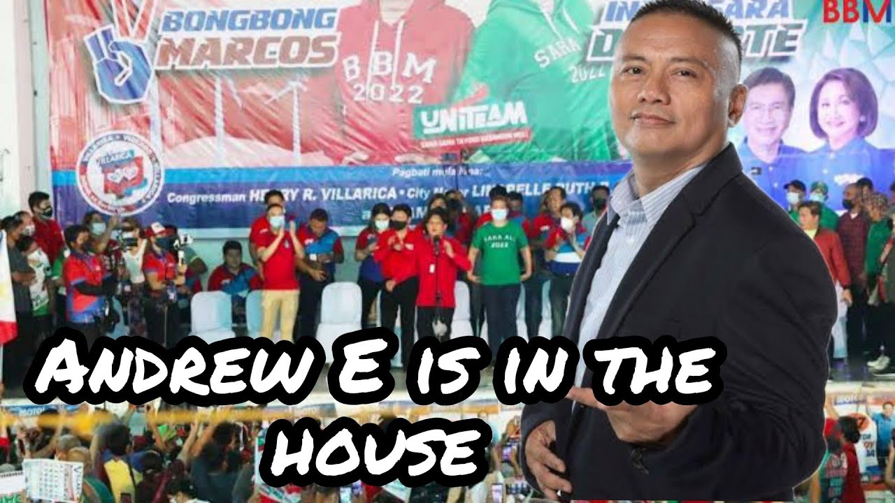 ANDREW E PERFORMANCE || CAMPAIGN RALLY NI BBM AT SARA SA MARIKINA - YouTube