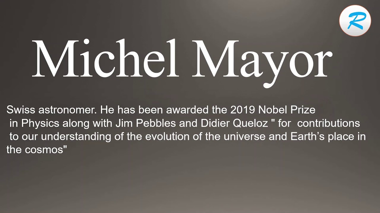How to pronounce Michel Mayor - YouTube