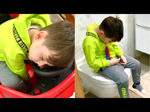 Yusuf her yerde uyuyor😴😂Tv izlerken, şimşek mcqueen e binerken, dişlerini fırçalarken bilee😱