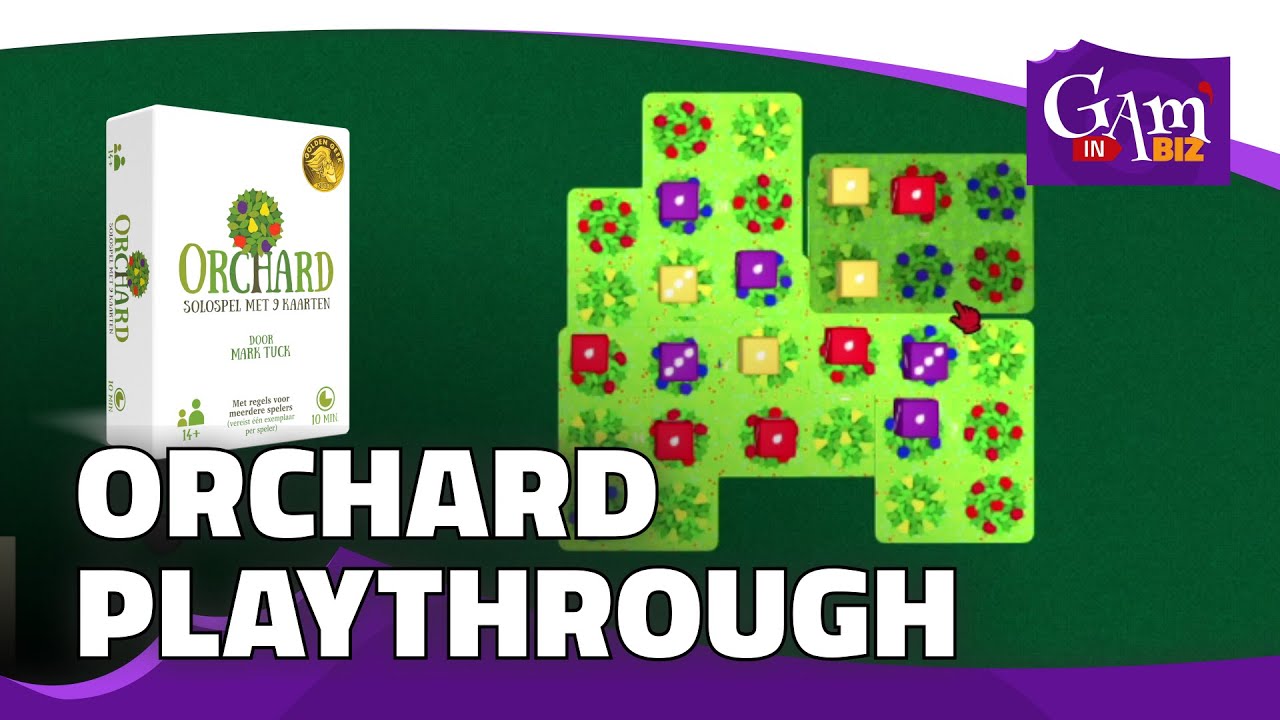 Playthrough or Orchard, a 9 card solitaire game - YouTube