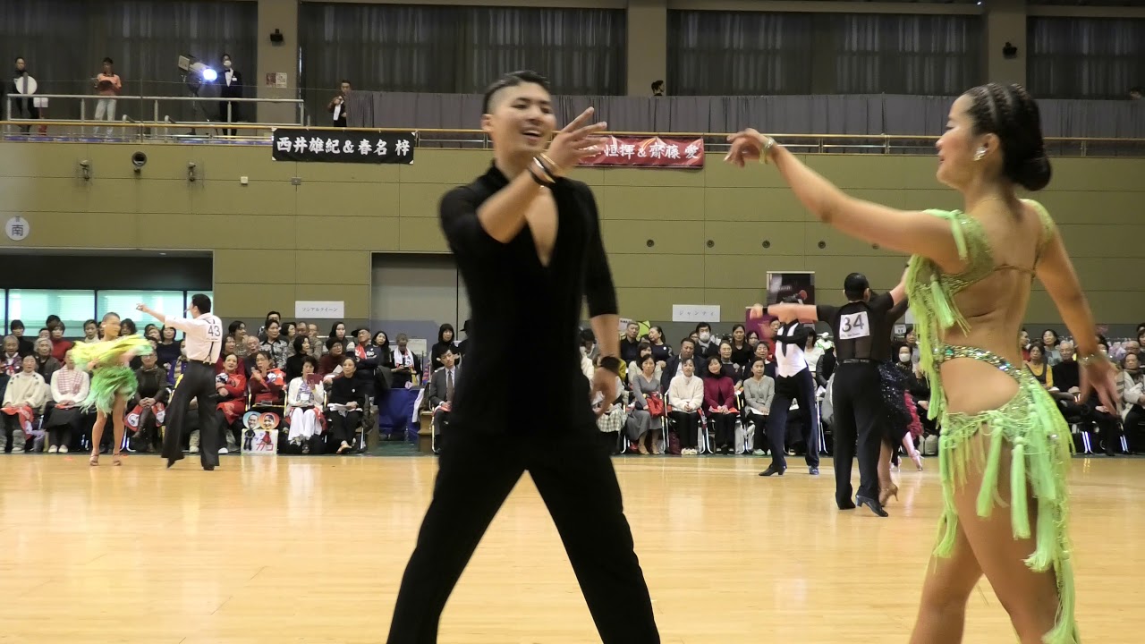 4K 2019 JBDF 西部日本ダンス選手権大会 アマラテン決勝C S R P J - YouTube