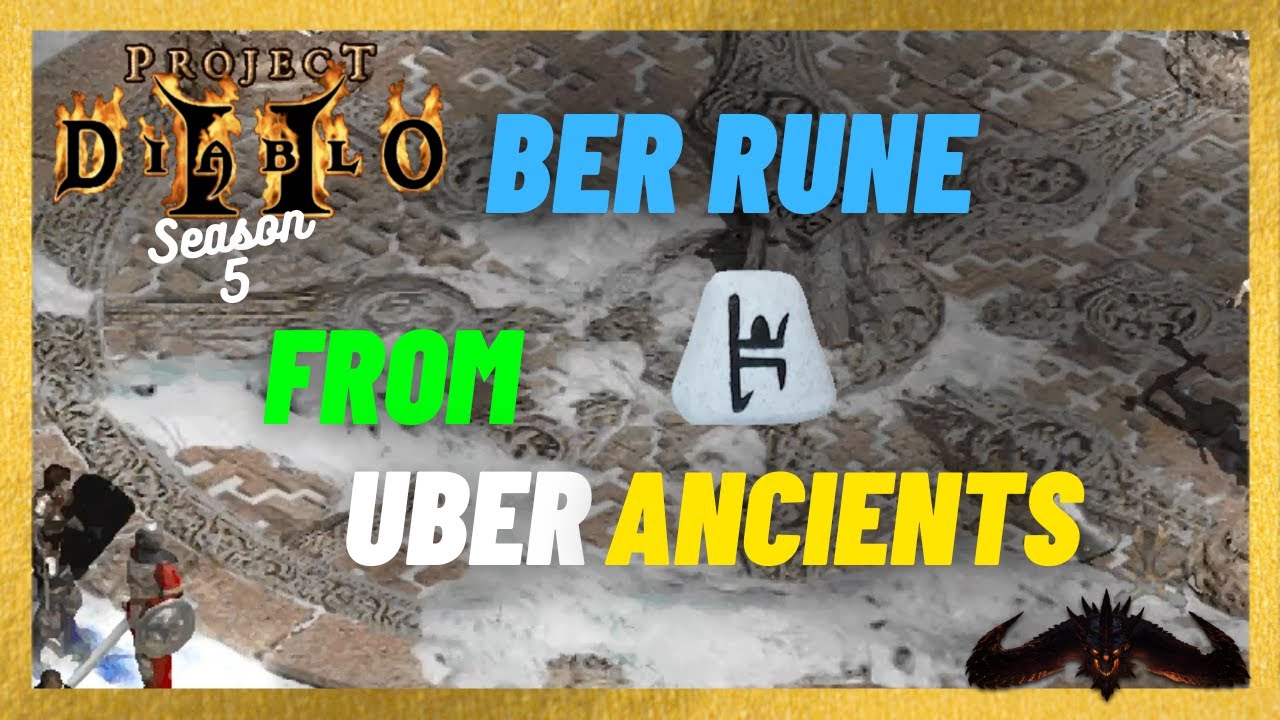 PD2 Season 5 - Ber Rune find from Uber Ancients - YouTube