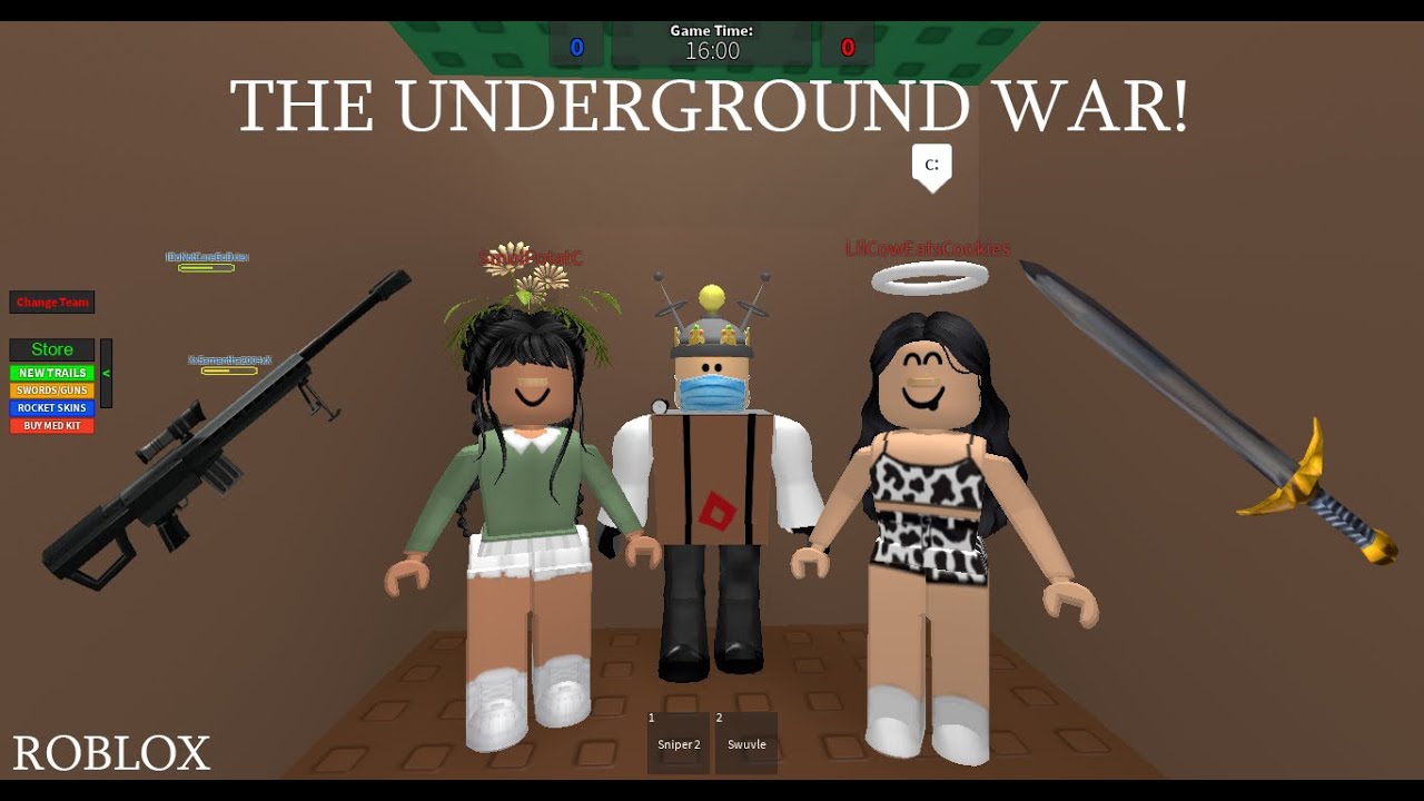 Roblox The Underground War! - Pob In A Box - YouTube