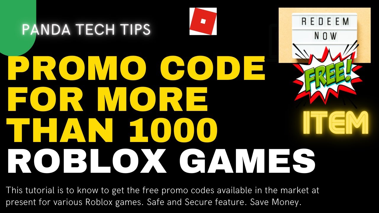 PROMO CODES FOR 1000 ROBLOX GAMES - YouTube