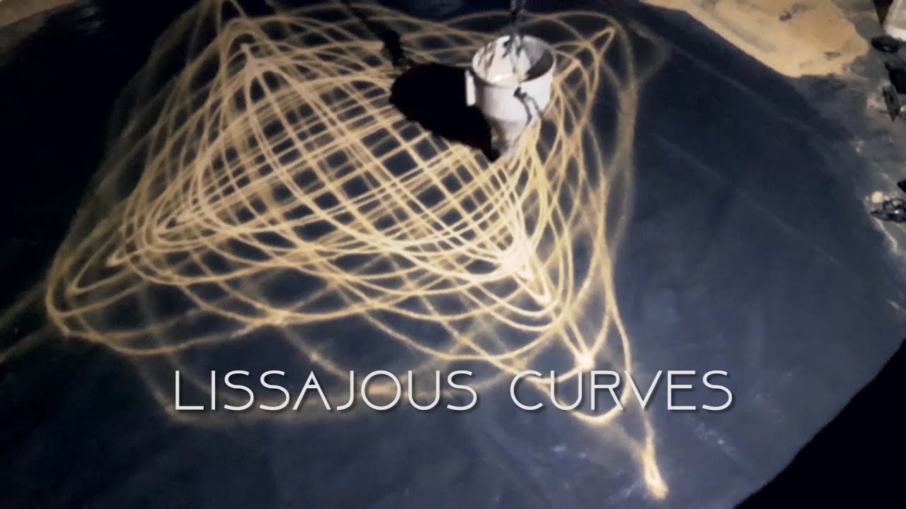 Lissajous Curves; Large Geometric Sand Drawings Pendulum art - YouTube