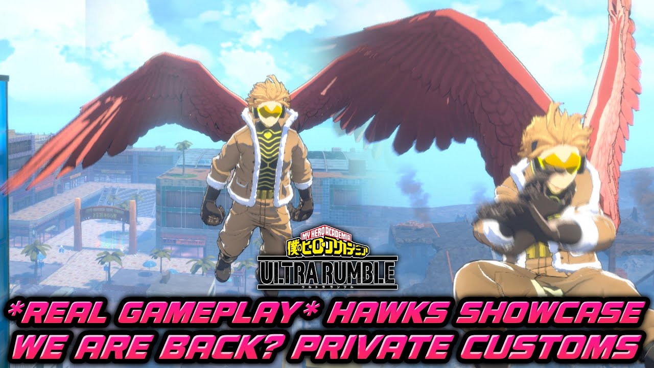 *REAL GAMEPLAY* HAWKS SHOWCASE VS VIEWERS IN MY HERO ULTRA RUMBLE ...
