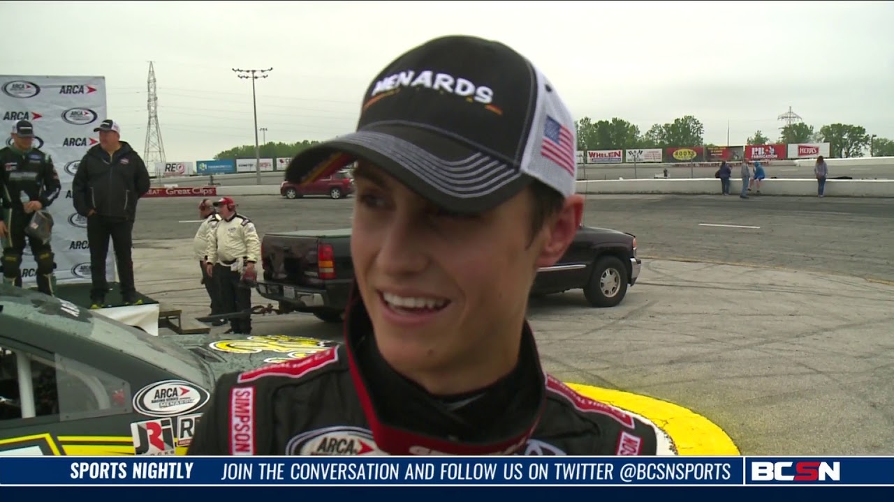Nineteen-Year-Old Zane Smith Wins Menards 200 - YouTube