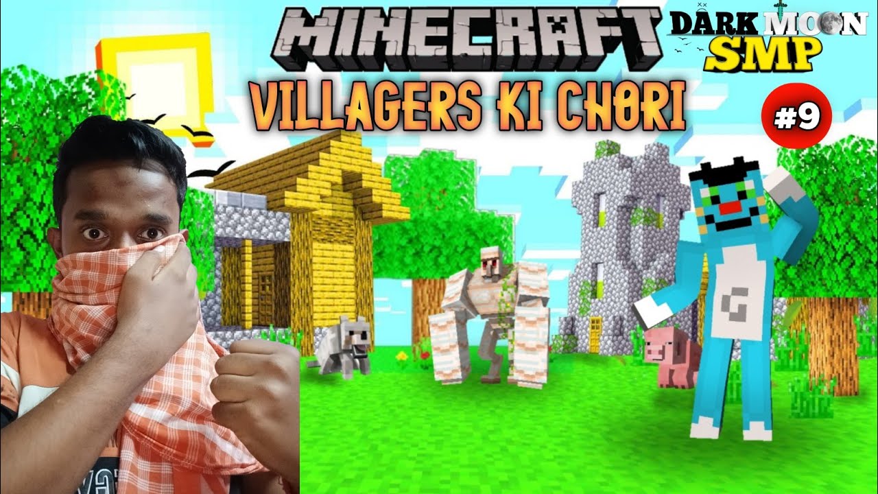 Villagers ki Chori in Minecraft Darkmoonsmp Season 1 Days 9 ... - YouTube