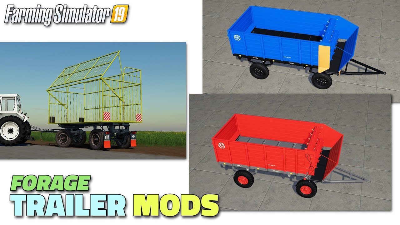 FS19 | Forage Trailer Mods (2020-02-04) - review - YouTube