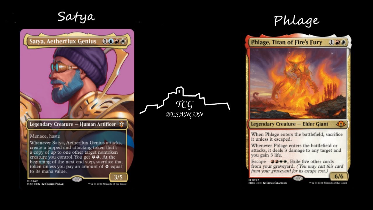 MTG | J2 Ligue DUEL COMMANDER | R4 : Satya - Phlage - YouTube