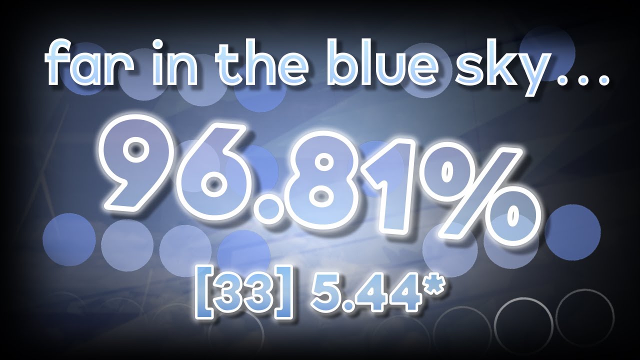 osu!mania | saikoro - far in the blue sky | 96.81% 874k - YouTube