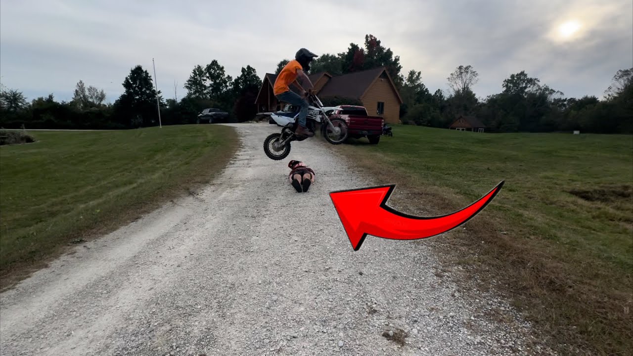 JUMPING pitters in BACKYARD! *Launched into woods* - YouTube