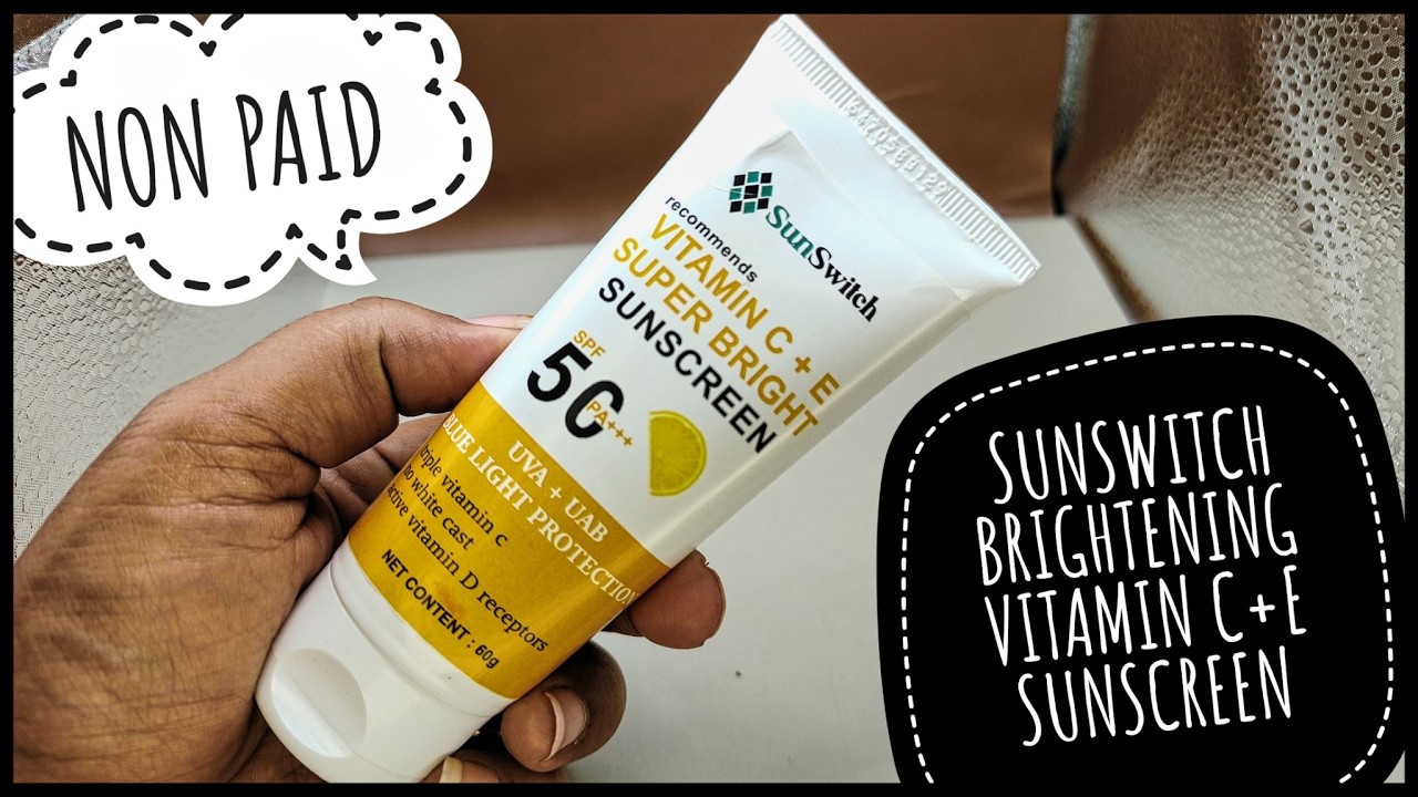 Sunswitch Sunscreen Review | Sunswitch vitamin ce super bright ...
