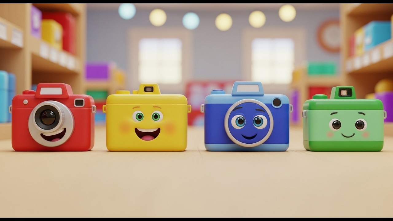 Four Little Toy Cameras Click Click Click | Fun Photography Song for ...